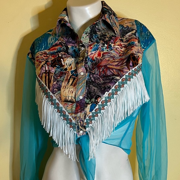 Designer Special | Tops | Native American Themed Concert Wear W Bra ...